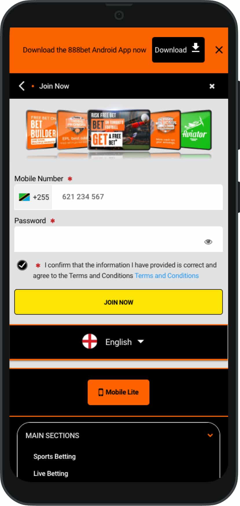 888bet Review Tanzania 2025: Betting Markets, Promotions & More